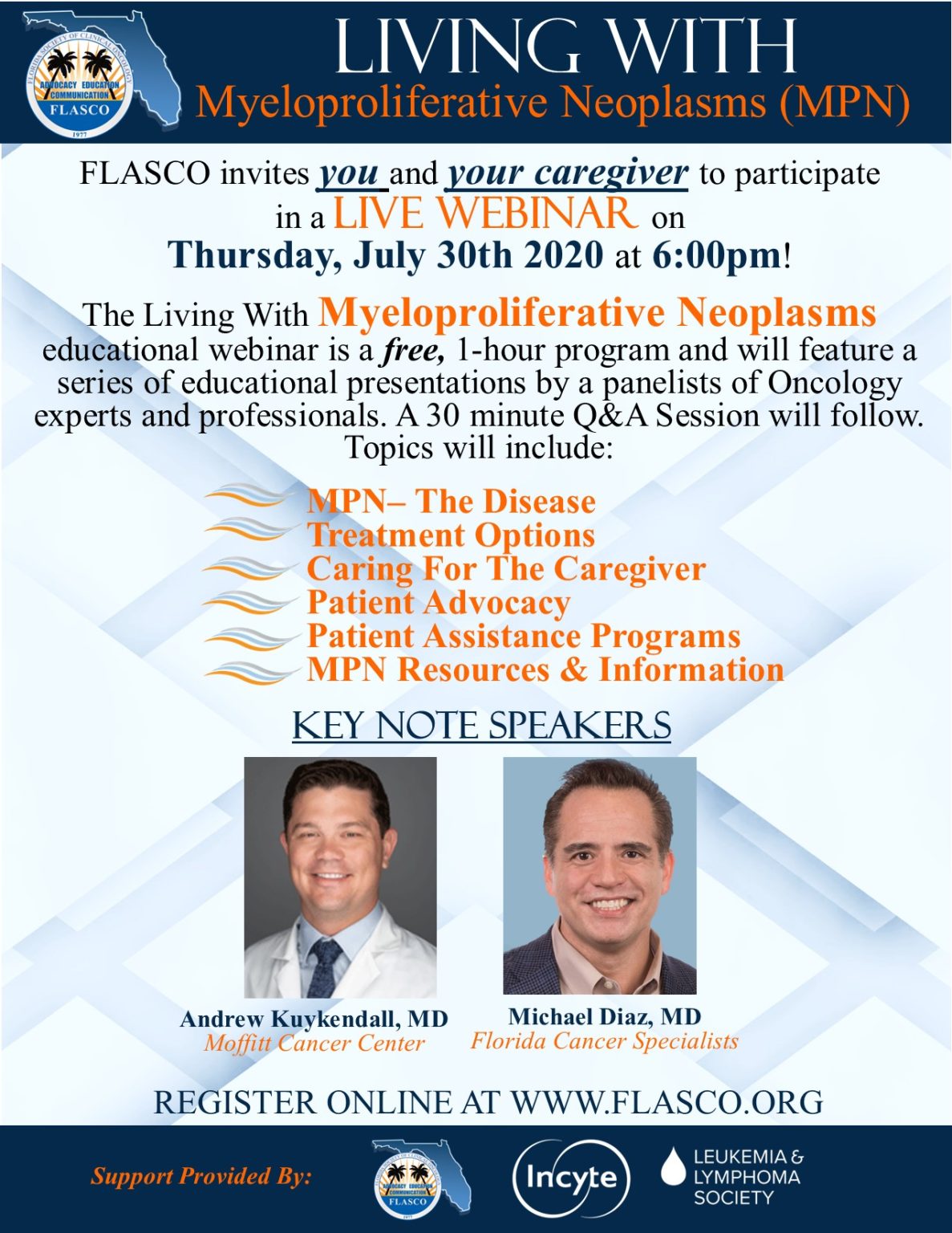 Living With Myeloproliferative Neoplasms (MPN) - FLASCO Patient Portal
